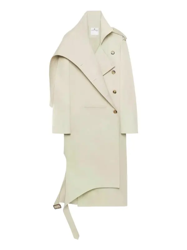 COURREGES Oblique Trench Coat - Neutrals