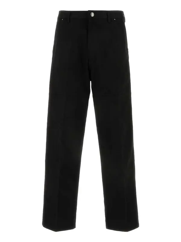 Moncler Stretch-cotton Trousers - Black