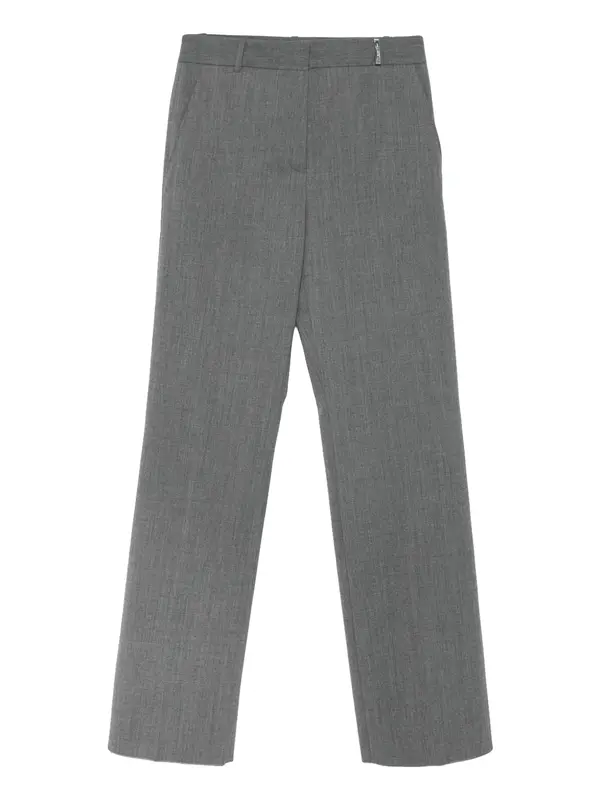 Barbara Bui Logo-debossed Trousers - Grey