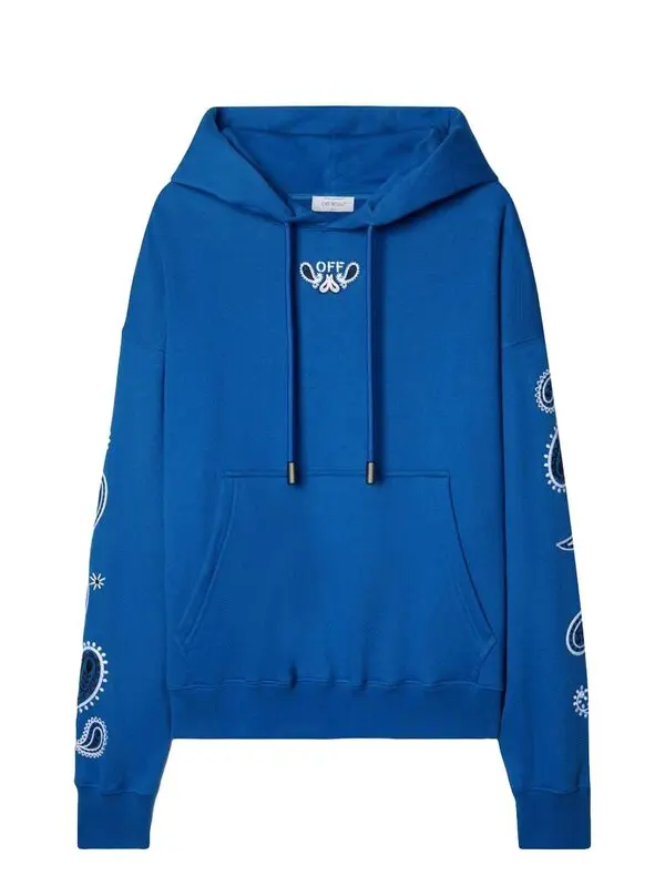 Off-White Cotton Sweatshirt - Blue