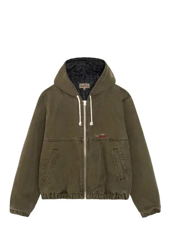 StÜssy Insulated Canvas Work Jacket - Olive