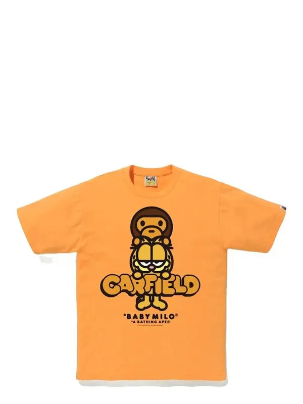 A BATHING APE X Garfield #2 Tee Shirt - Orange