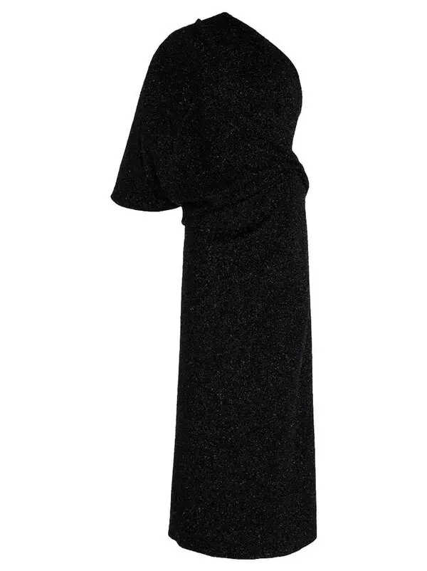 THE ROW Dorota Asymmetric Draped Dress - Black