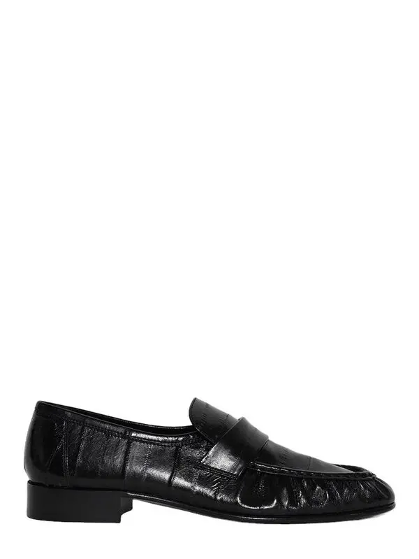 THE ROW Soft Loafer - Black