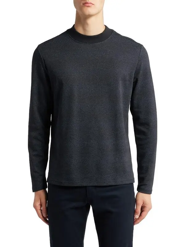 Robert Barakett Walcove Striped Crewneck Sweatshirt - Navy