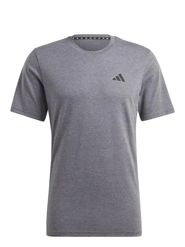 Adidas Train Essentials Feelready Training Tee - Dark Grey Heather / White / Black