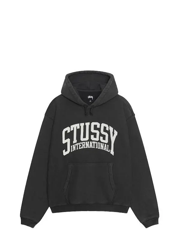 StÜssy International Relaxed Hoodie - Washed Black
