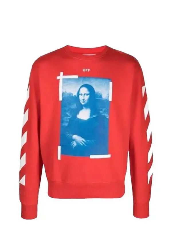 Off-White Monalisa Crewneck Sweatshirt - Red