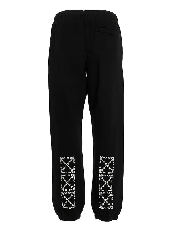 Off-White Off Off Chain Arrow Slim Sweatpantsin - Black/white