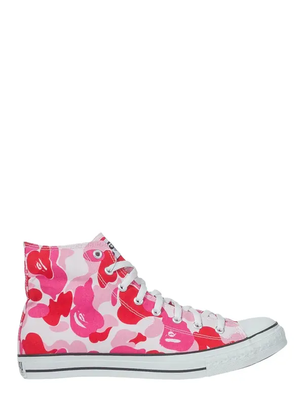 BAPE Bapesta High 'abc Camo' Sneakers - Pink