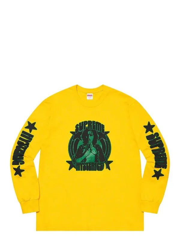 Supreme X Hysteric Glamour Long-sleeve Tee - Yellow