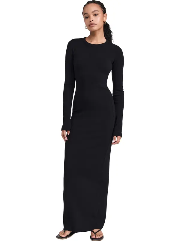 Cotton Citizen Verona Crew Neck Maxi Dress - Black
