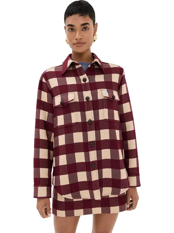 La DoubleJ Check Twill Shirt Jacket - Checkers
