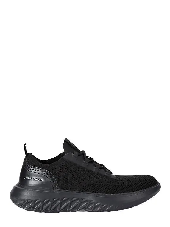 Cole Haan Zerøgrand Work From Anywhere Stitchlite Knitted Oxford Shoes - Black