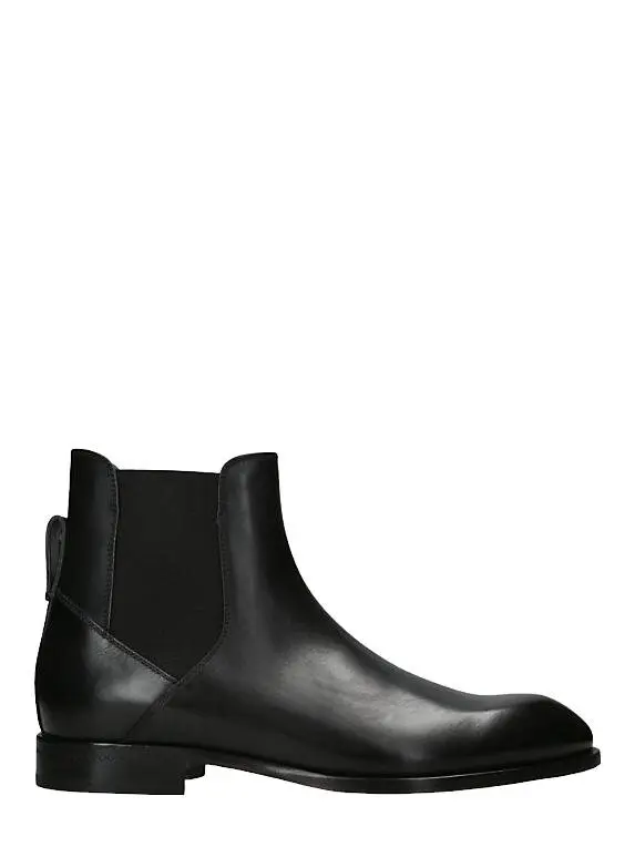 Zegna Vienna Blake Leather Chelsea Boots - Black