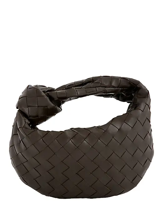 Bottega Veneta Mini Jodie Intrecciato Top-handle Bag - Fondant-gold