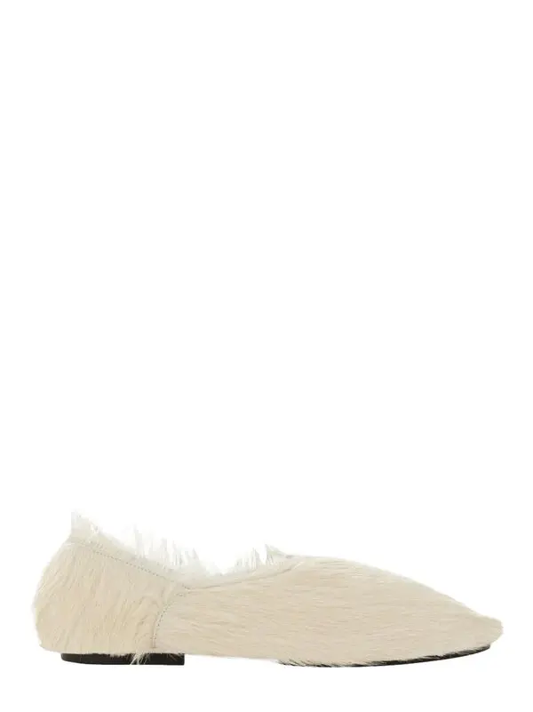 JIL SANDER Low Leather Slipper - Beige