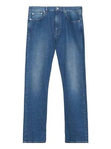 Burberry Tb Straight Leg Jeans - Blue
