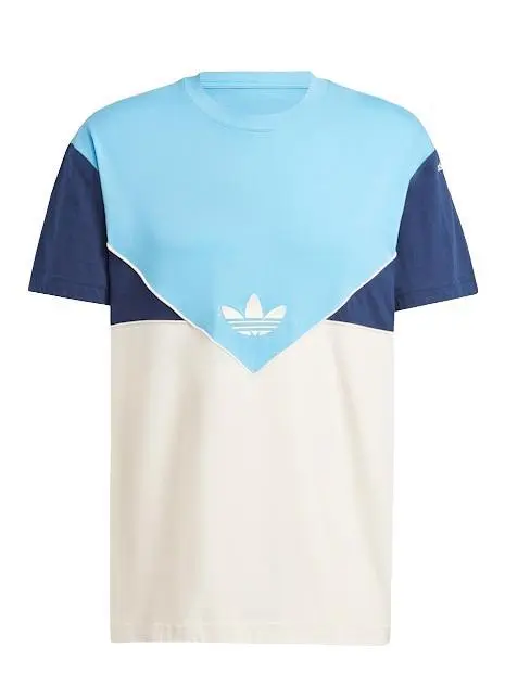 Adidas Adicolor Seasonal Archive Tee Shirt - Semi Blue Burst/wonder White/night Indigo