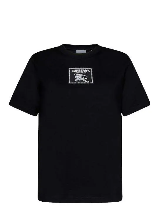Burberry Logo Patch T-shirt - Black