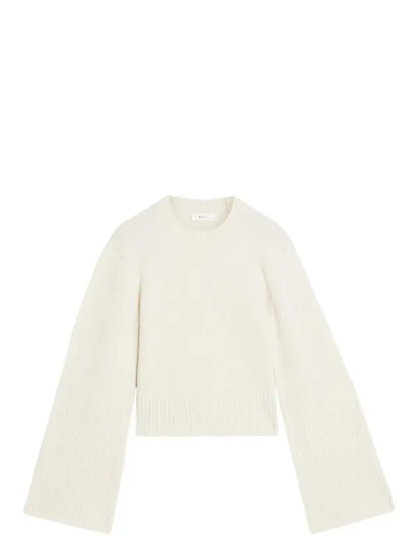 A.L.C. Clover Merino Wool-blend Sweater - Ivory