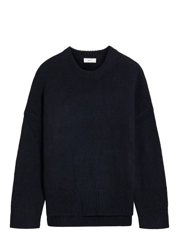 A.L.C. Ayelle Wool-blend Sweater - Navy