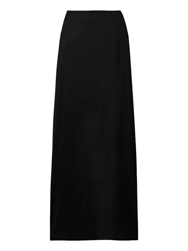 BEARE PARK Wool-twill Maxi Skirt - Black
