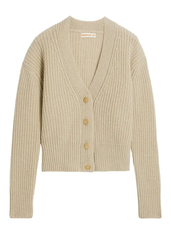 &daughter Brigid Cropped Cardigan - Beige