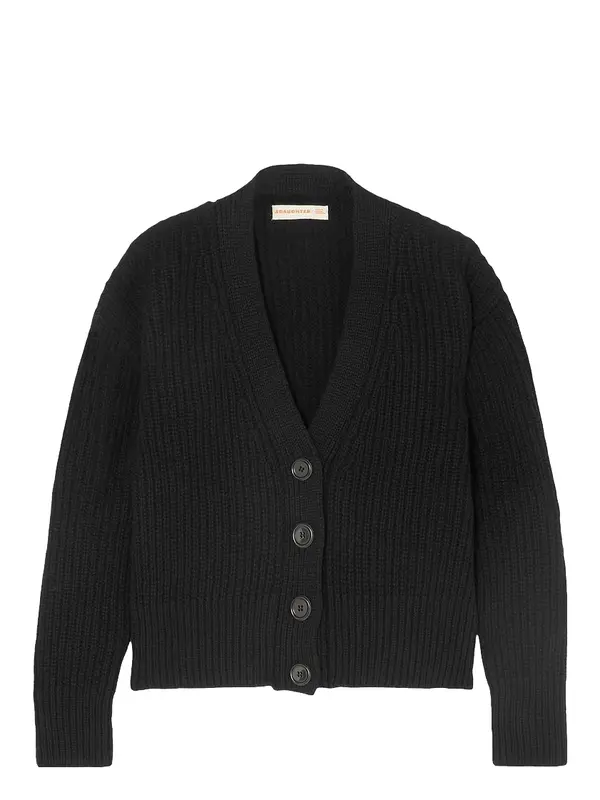 &daughter Brigid Cropped Cardigan - Black