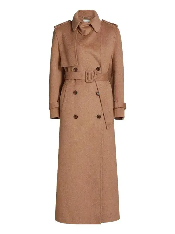 Simkhai Rumi Belted Wool-blend Coat - Camel