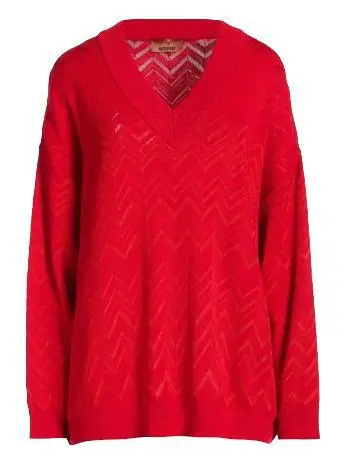 Missoni Intarsia Knit Sweater - Red