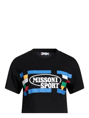 Missoni Cotton Crop T-shirt - Black