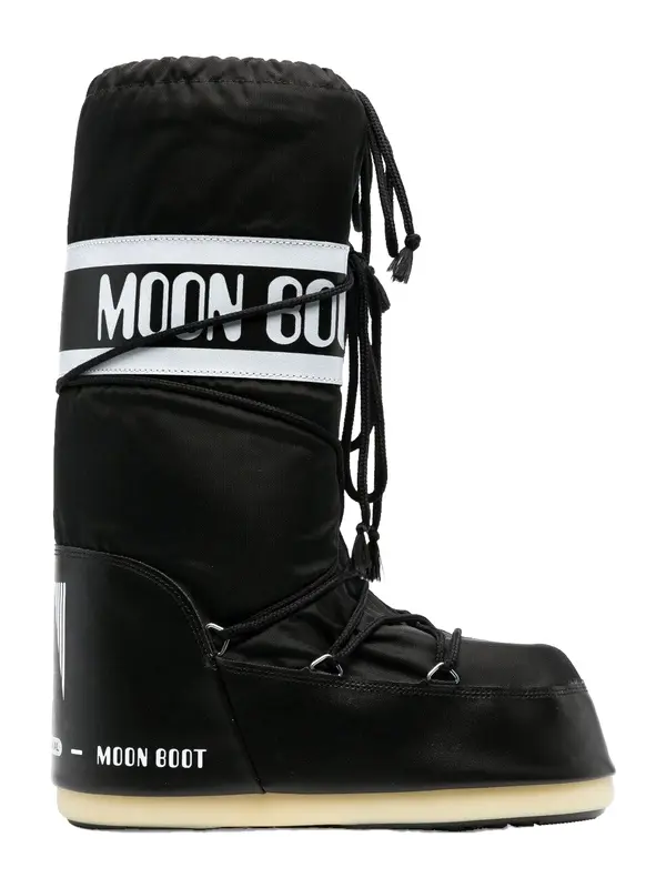 Moon Boot Icon Panelled Boots - Black