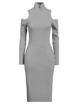 Peserico Midi Dress Light Virgin Wool Blend - Grey
