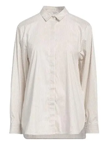 Peserico Striped Metallic Poplin Shirt - Beige