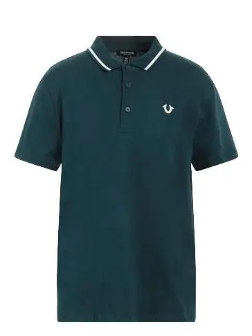 True Religion Polo Shirt Emerald Size Cotton - Green