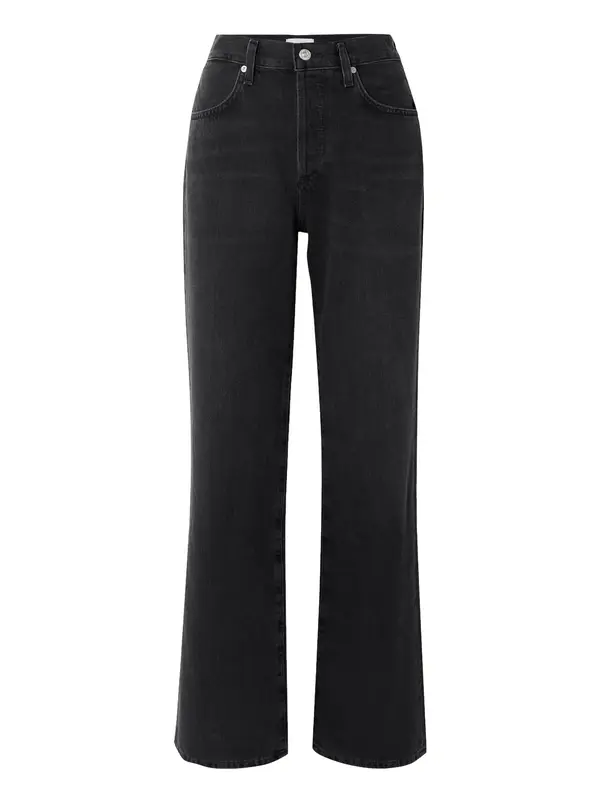 Citizens Of Humanity Annina Organic Wide-leg Jeans - Black