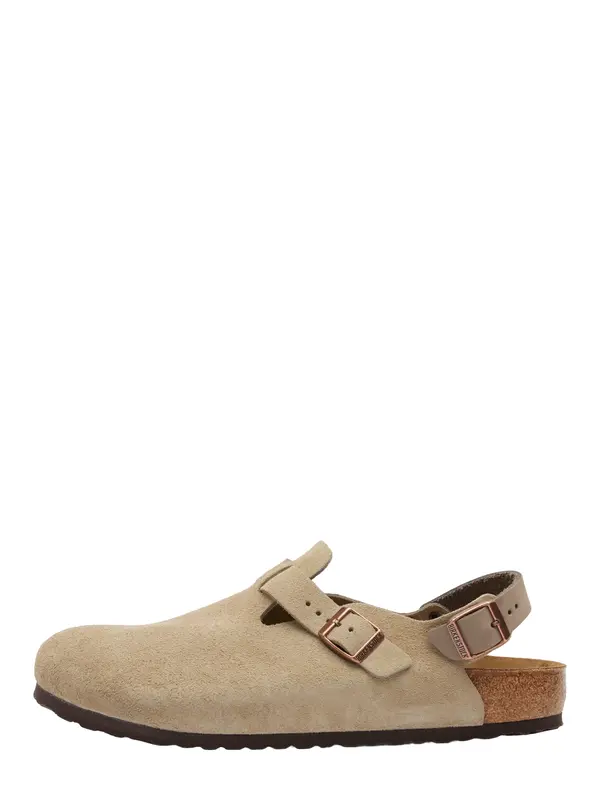 BIRKENSTOCK Tokio Clogs - Taupe Suede