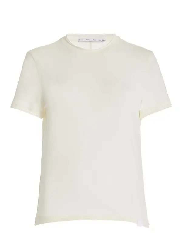 Proenza Schouler White Label Elara Stretch-cotton T-shirt - White
