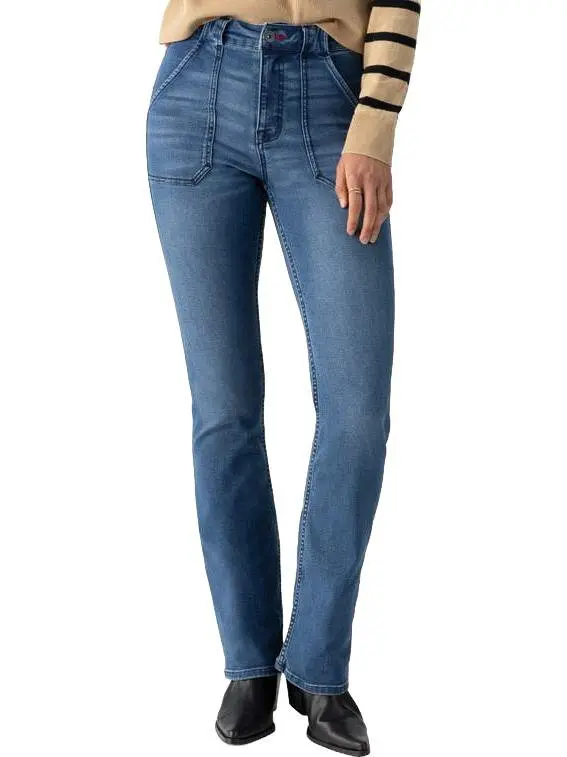 Sanctuary Sculpted Hayden Stretch Bootcut Jeans - Lucky Stre