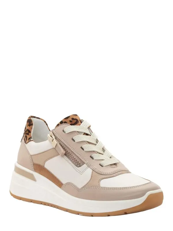 ARA Gardenia Wedge Sneakers - Shell/cream/sand