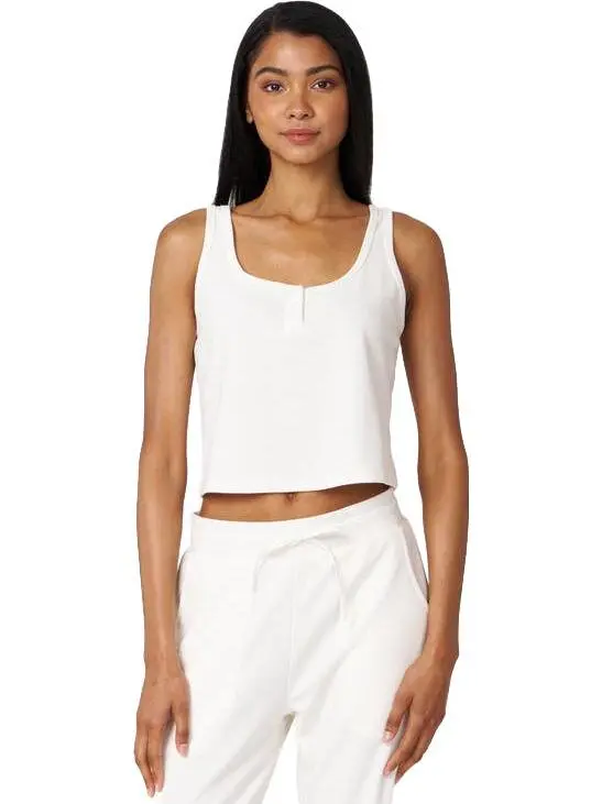REBODY Retreat Waffle Tank - White