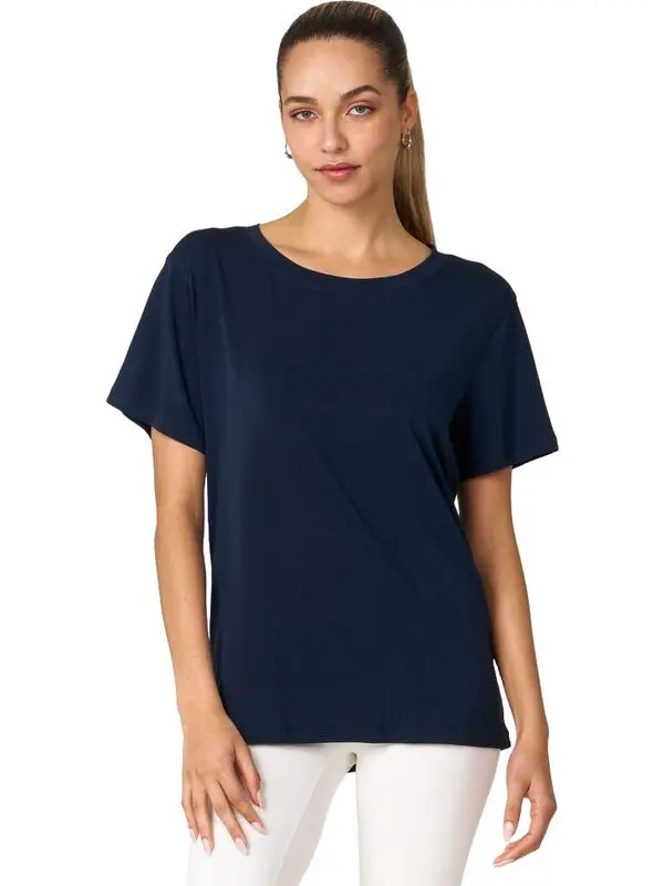 REBODY Essentials Oversized Top - Navy