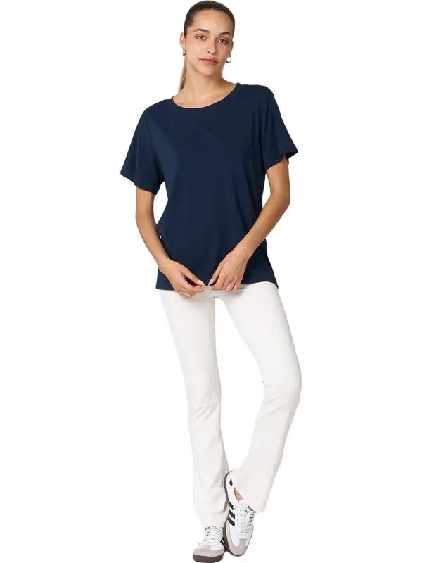 REBODY Essentials Oversized Top - Navy