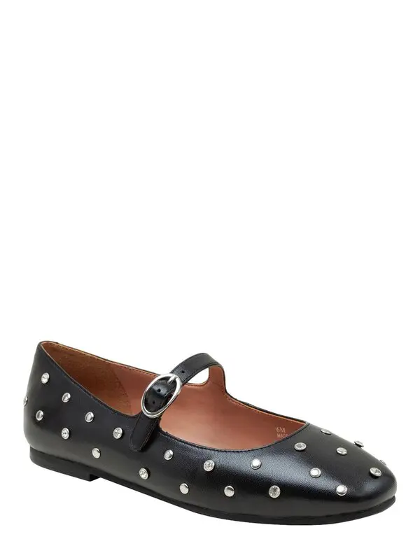 Linea Paolo Millie Mary Jane Flat - Black