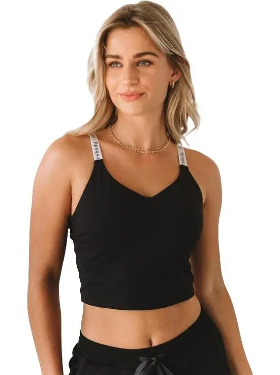 REBODY Maia Cloudlux Longline Bra - Metropolis Black