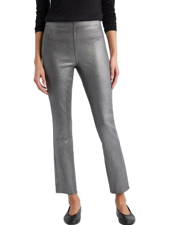 Frank & Eileen Derry Illusion Pull-on Pants - Platinum Glitter