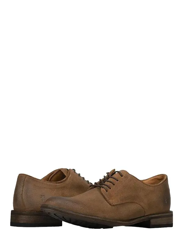 THE FRYE COMPANY Tyler Flex Oxford Wing Tip Shoes - Brown