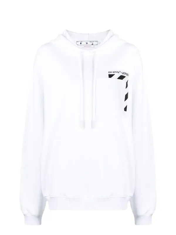 Off-White Logo Hoodie - White