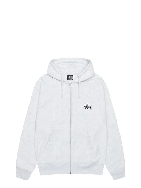 StÜssy Basic Zip Hoodie - Ash Heather
